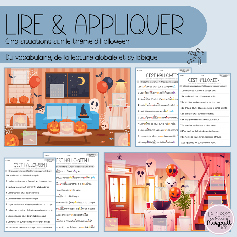 Lectures d'Halloween – La classe de Madame Margault